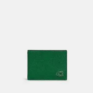 COACH Slim Billfold Wallet Green