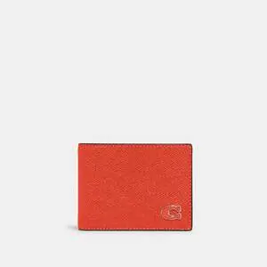 COACH Slim Billfold Wallet Sun Orange