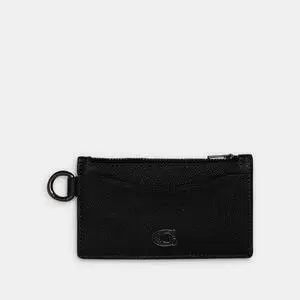 COACH® Zip Card Case - Black