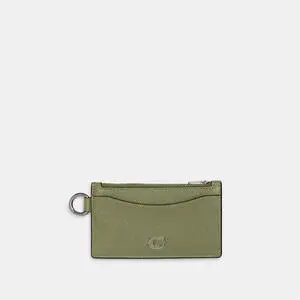 COACH Zip Card Case Moss