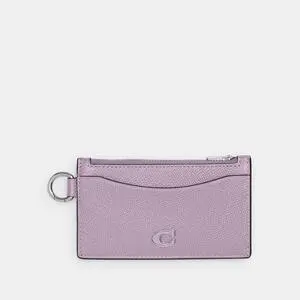 COACH Zip Card Case Soft Purple