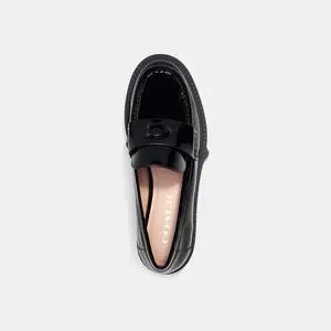 COACH Leah Loafer - Black Patent