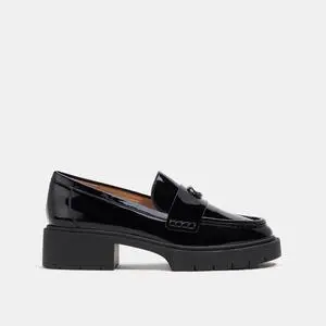 COACH Leah Loafer - Black Patent