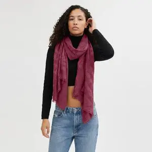 COACH Signature Stole - Merlot