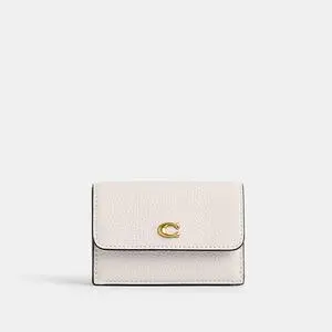 COACH® Essential Mini Trifold Wallet Brass/chalk