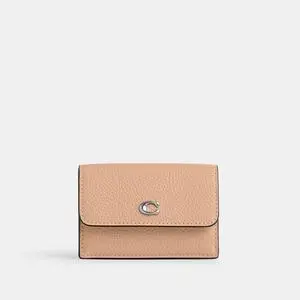 COACH® Essential Mini Trifold Wallet Silver/buff