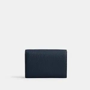 COACH® Essential Mini Trifold Wallet - Silver/dark Navy