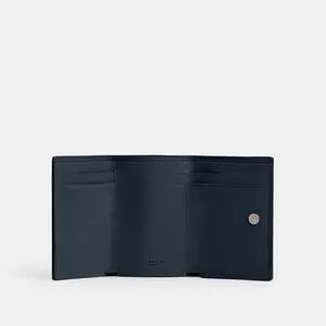 COACH® Essential Mini Trifold Wallet - Silver/dark Navy