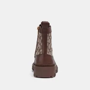 COACH Citysole Lace Up Boot In Signature Jacquard