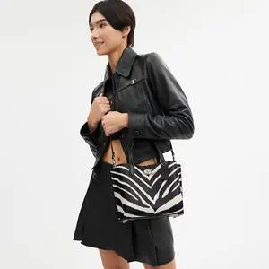 COACH Willow Tote 24 With Zebra Print