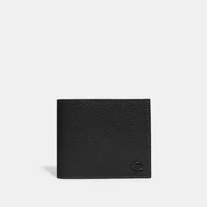 Coach Double Billfold Wallet - Black