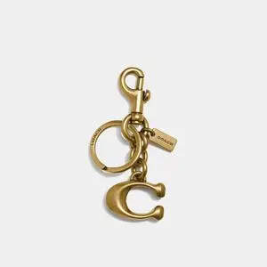 COACH Signature Bag Charm - B4/brass