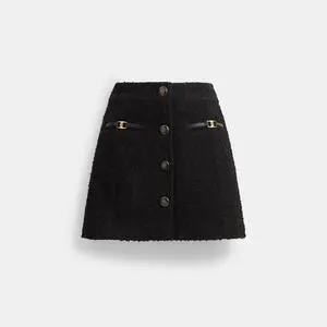 COACH Heritage C Boucle Mini Skirt