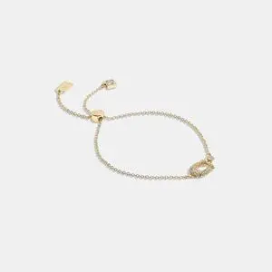 COACH Signature Pavé Slider Bracelet - Gold