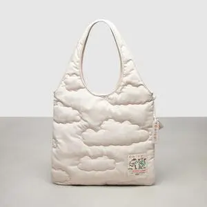 COACHTOPIA Loop Flat Tote With Quilting - Cloud/cloud