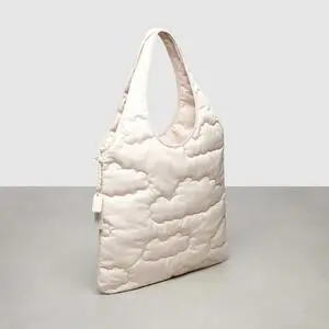 COACHTOPIA Loop Flat Tote With Quilting - Cloud/cloud