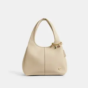 COACH Motif Chain Bag Charm - Brass/multi