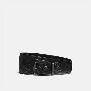 COACH Harness Buckle Cut-to-size Reversible Belt 38mm - Black