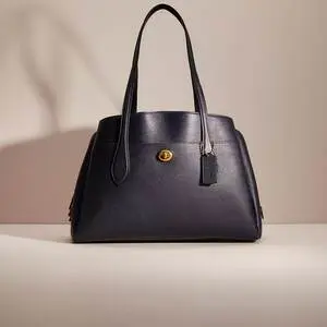 COACH® Coach Restored Lora Carryall Brass/midnight Navy