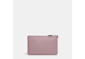 COACH Wristlet - Silver/faded Purple