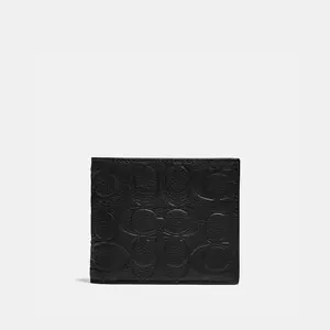 COACH 3-in-1 Wallet In Signature Leather - Black