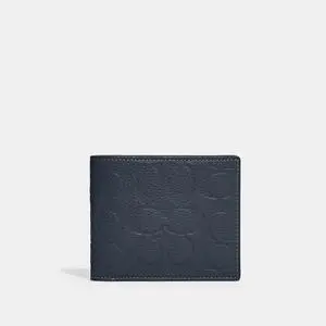 COACH 3-In-1 Wallet In Signature Leather Dark Denim