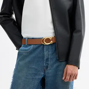 COACH Outline C Buckle Cut-to-size Belt, 38mm