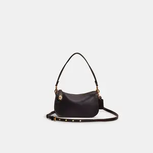 COACH Restored Swinger Bag Brass/black