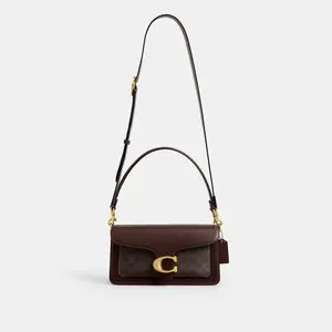 COACH Tabby Shoulder Bag 26 In Signature Canvas - Brass/maple