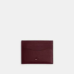 COACH Card Case Light Maroon