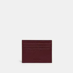 COACH Card Case - Light Maroon