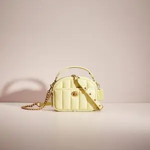 COACH Lunchbox Top Handle Bag With Quilting