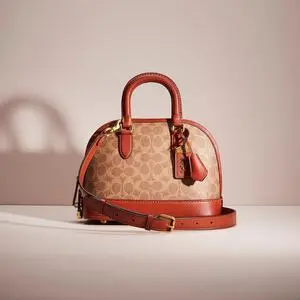 Coach Signature Canvas Satchel Bags