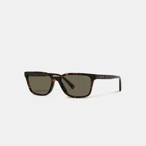 COACH Coach Signature Workmark Square Sunglasses Dark Tortoise