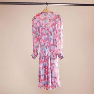 COACH Restored Bold Geo Yoke Midi Dress