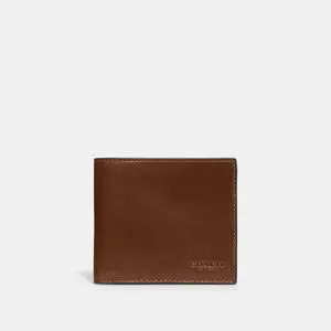 COACH Boxed Double Billfold Wallet - Dark Saddle