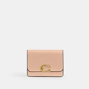 COACH Bandit Card Case Brass/cream