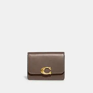 COACH Bandit Card Case Brass/dark Stone