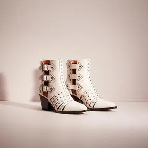 COACH Restored Pheobe Bootie - Chalk