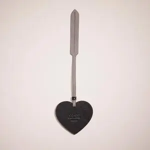 COACH Remade Heart Bag Charm - Black
