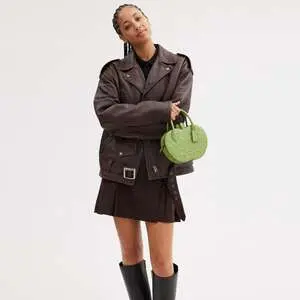 COACH Apple Bag In Signature Leather