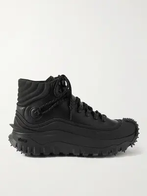 Moncler Trailgrip Gtx Leather Hiking Boots - Black