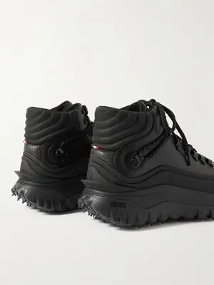 Moncler Trailgrip Gtx Leather Hiking Boots - Black