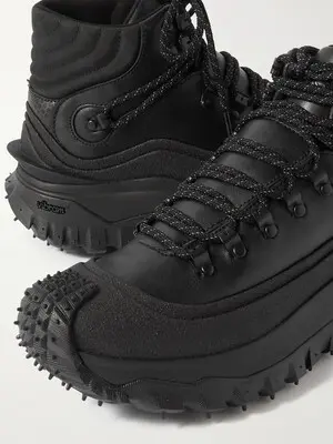 Moncler Trailgrip Gtx Leather Hiking Boots - Black