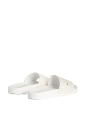 GIUSEPPE ZANOTTI Brett Flat Slides - White