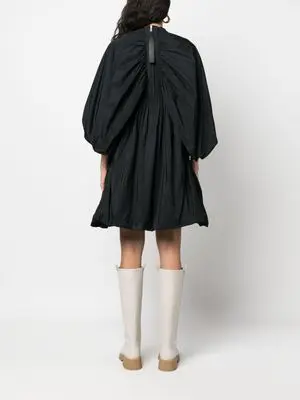 JIL SANDER Long-sleeved Pleated Minidress