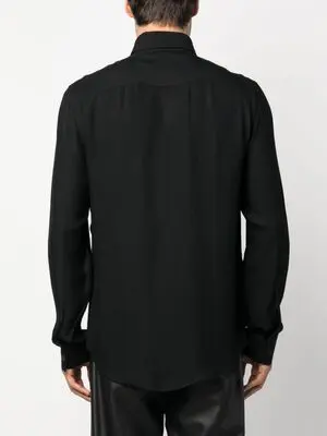 Patrizia Pepe Long-sleeved Twill Shirt