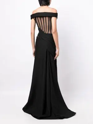 Monse Off-shoulder Corset Gown