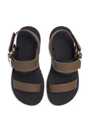 GIUSEPPE ZANOTTI Mederic Leather Sandals - Green