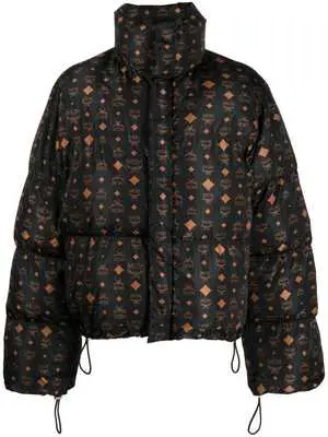 Mcm Onogra-pattern Puffer Jacket